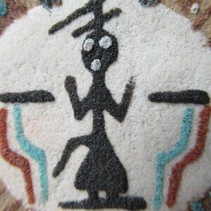 Art | Authentic Navajo Sandpaiting Pollen Boy Signed D Thomson Framed ...